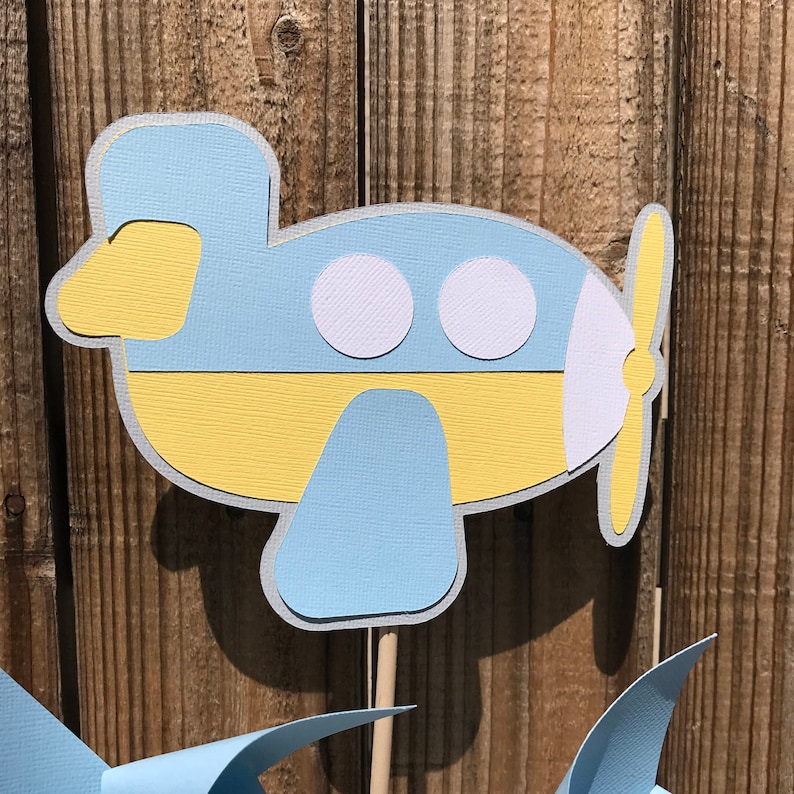 Airplane Baby Shower Centerpiece - Etsy