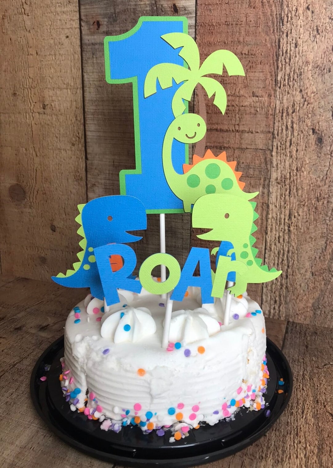 Dinosaur Cake Topper - Etsy