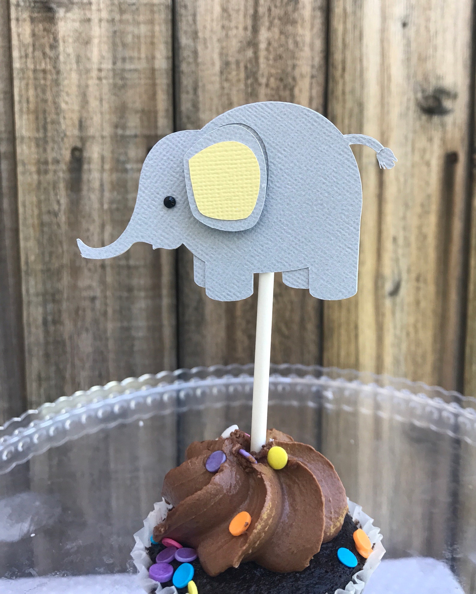 Elephant Cupcake Toppers - Etsy
