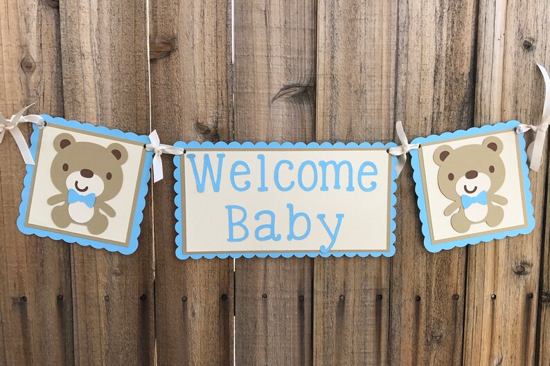 Teddy Bear Blue Baby Shower - Etsy