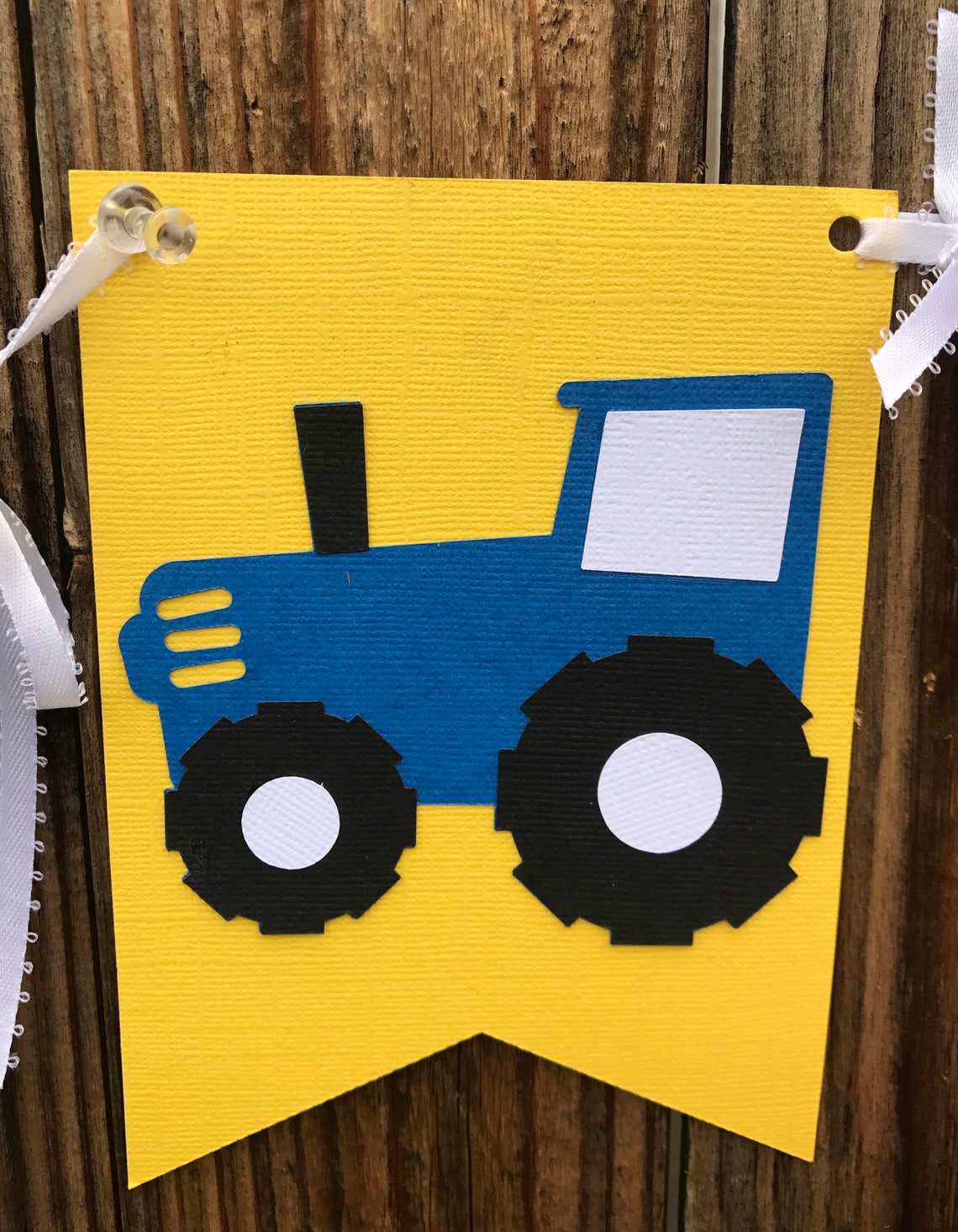 Tractor Birthday Banner - Etsy