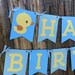 Rubber Ducky Blue Happy Birthday Banner - Etsy