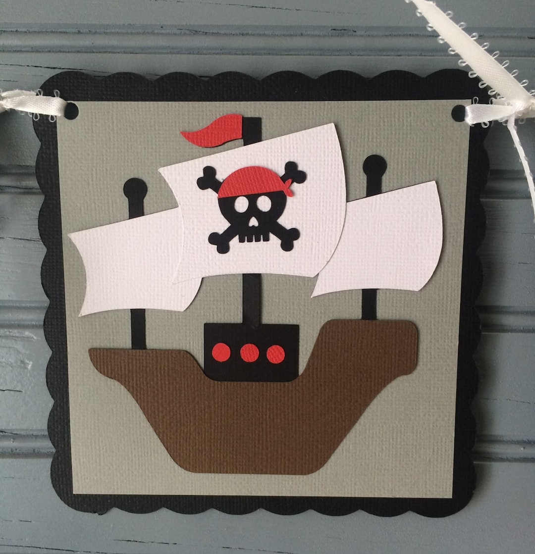 Pirate Happy Birthday Banner - Etsy