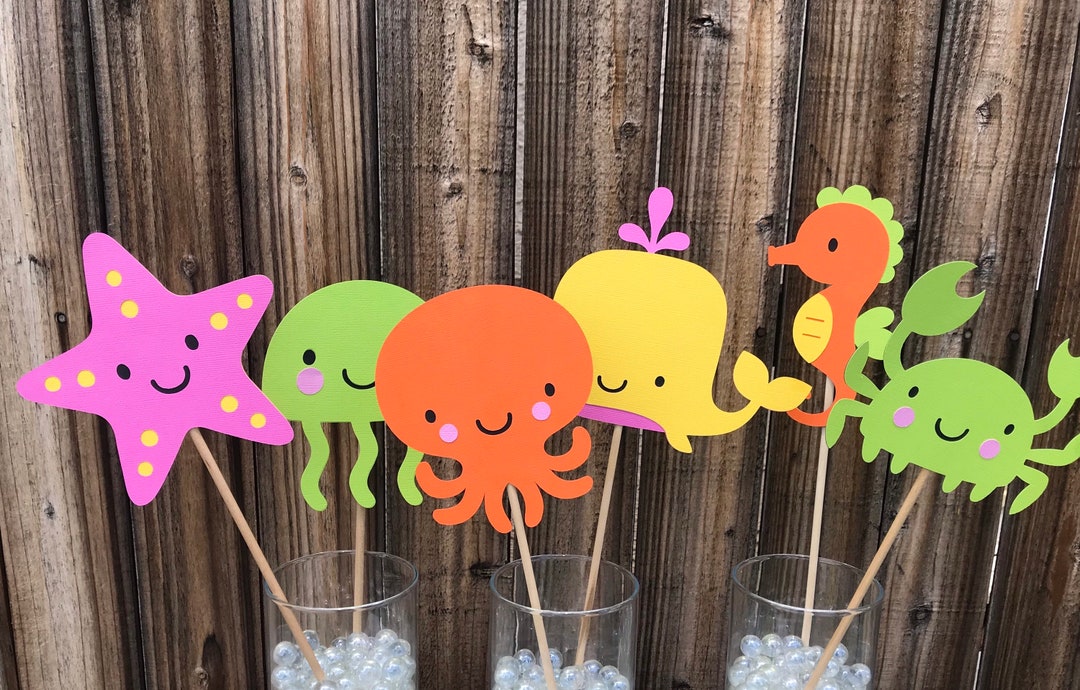 Under the Sea Animal Centerpieces Tropical Colors - Etsy