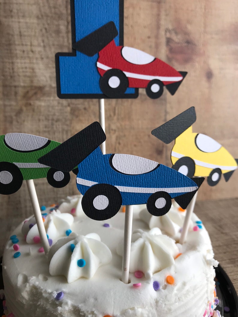 Race Car Cake Topper | Etsy