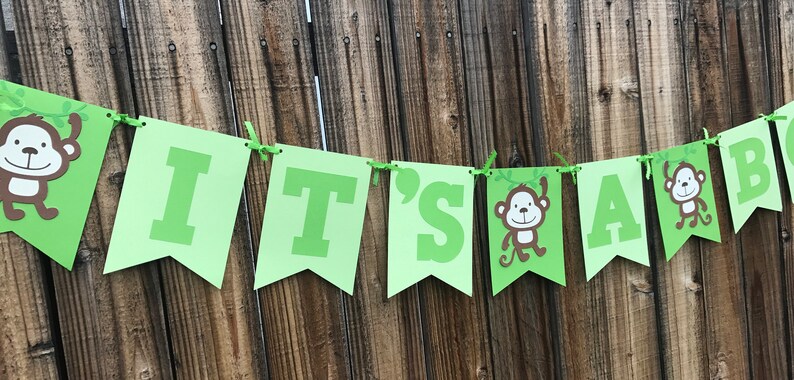Monkey Banner | Etsy