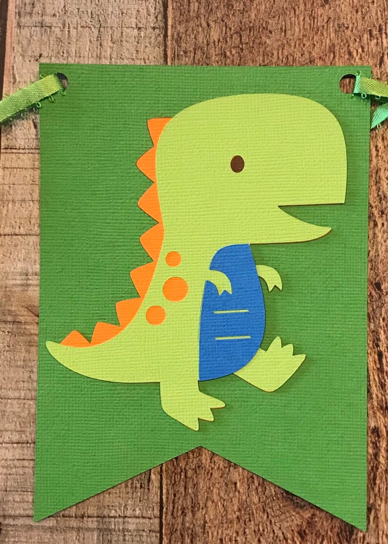 Dinosaur Birthday Banner - Etsy