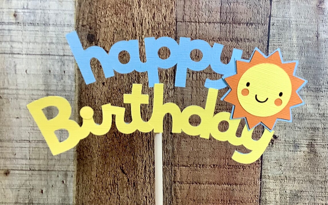 Sunshine Birthday Boy Centerpieces - Etsy