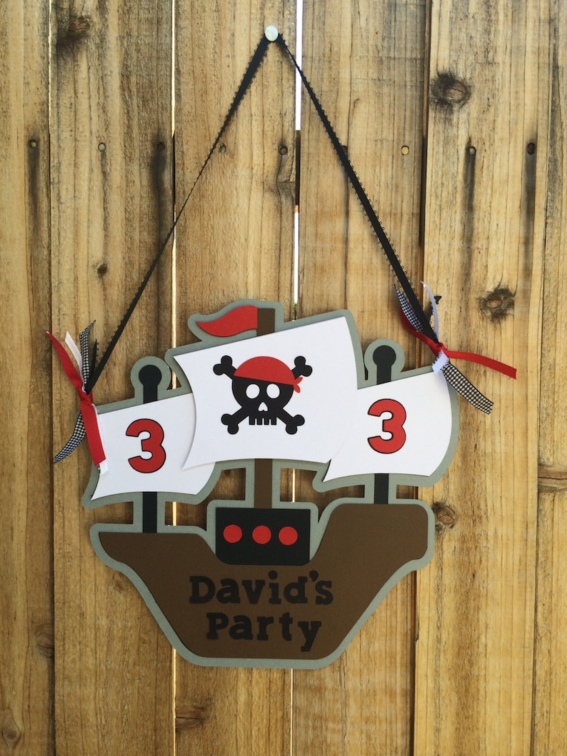 Pirate Ship Party Sign - Etsy
