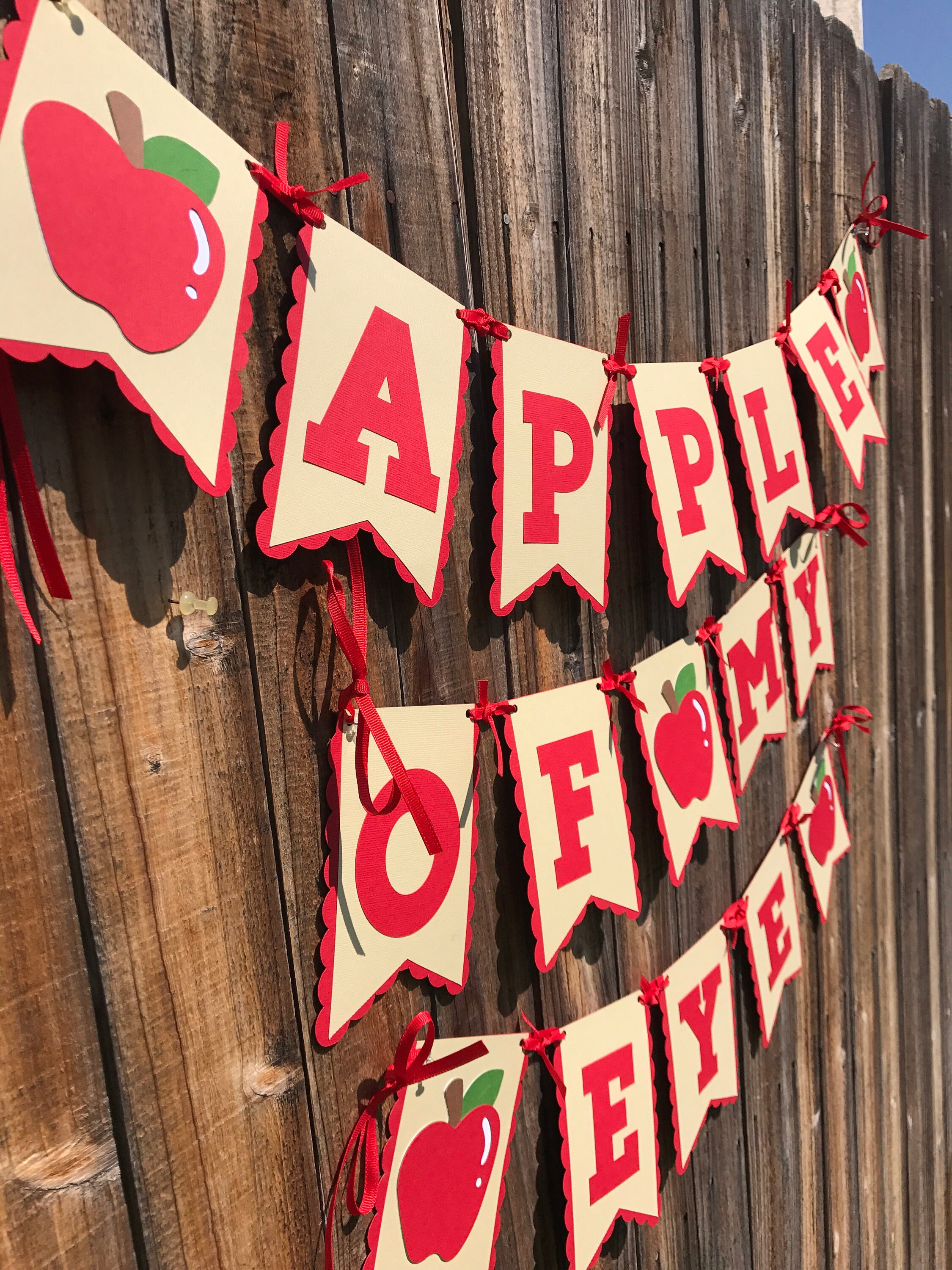 Apple Banner - Etsy