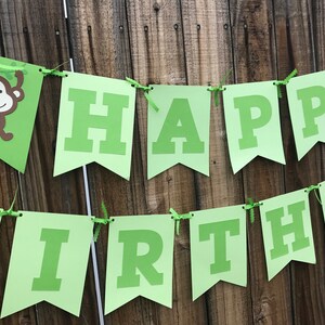 Monkey Banner - Etsy