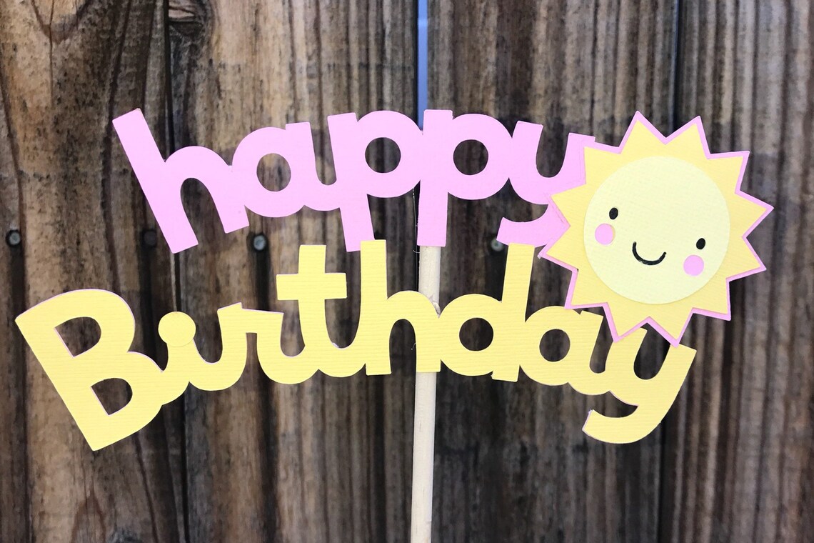 Sunshine Birthday Centerpieces - Etsy