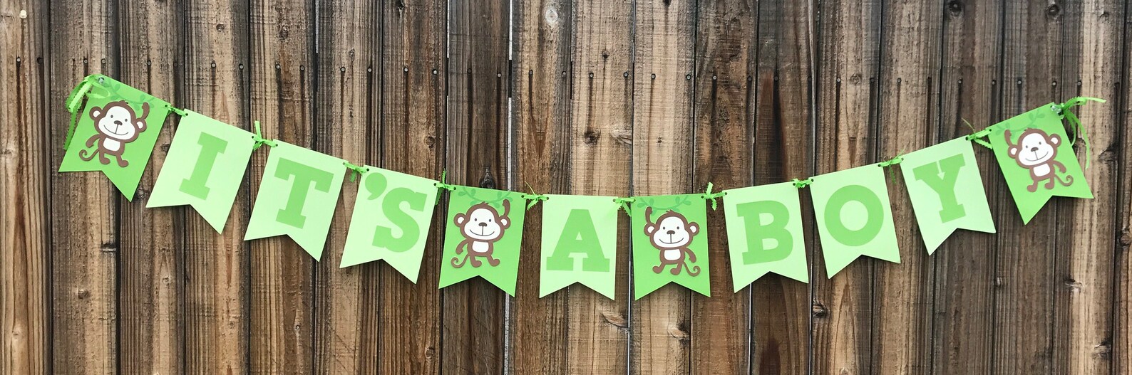 Monkey Banner | Etsy