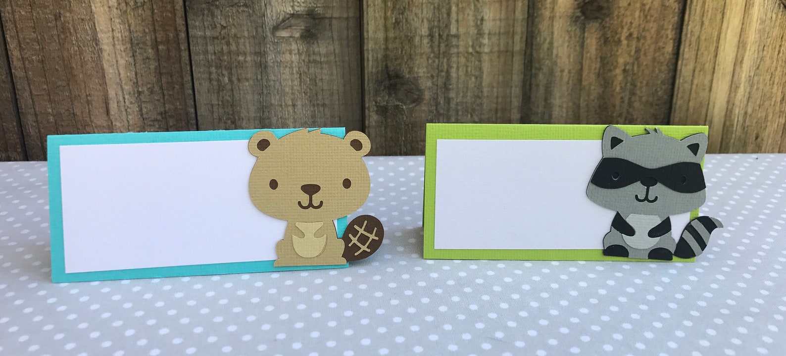 Woodland Animals Table Cards - Etsy