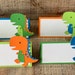 Dinosaur Food Labels - Etsy