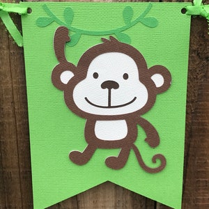Monkey Banner - Etsy