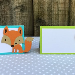 Woodland Animals Table Cards - Etsy