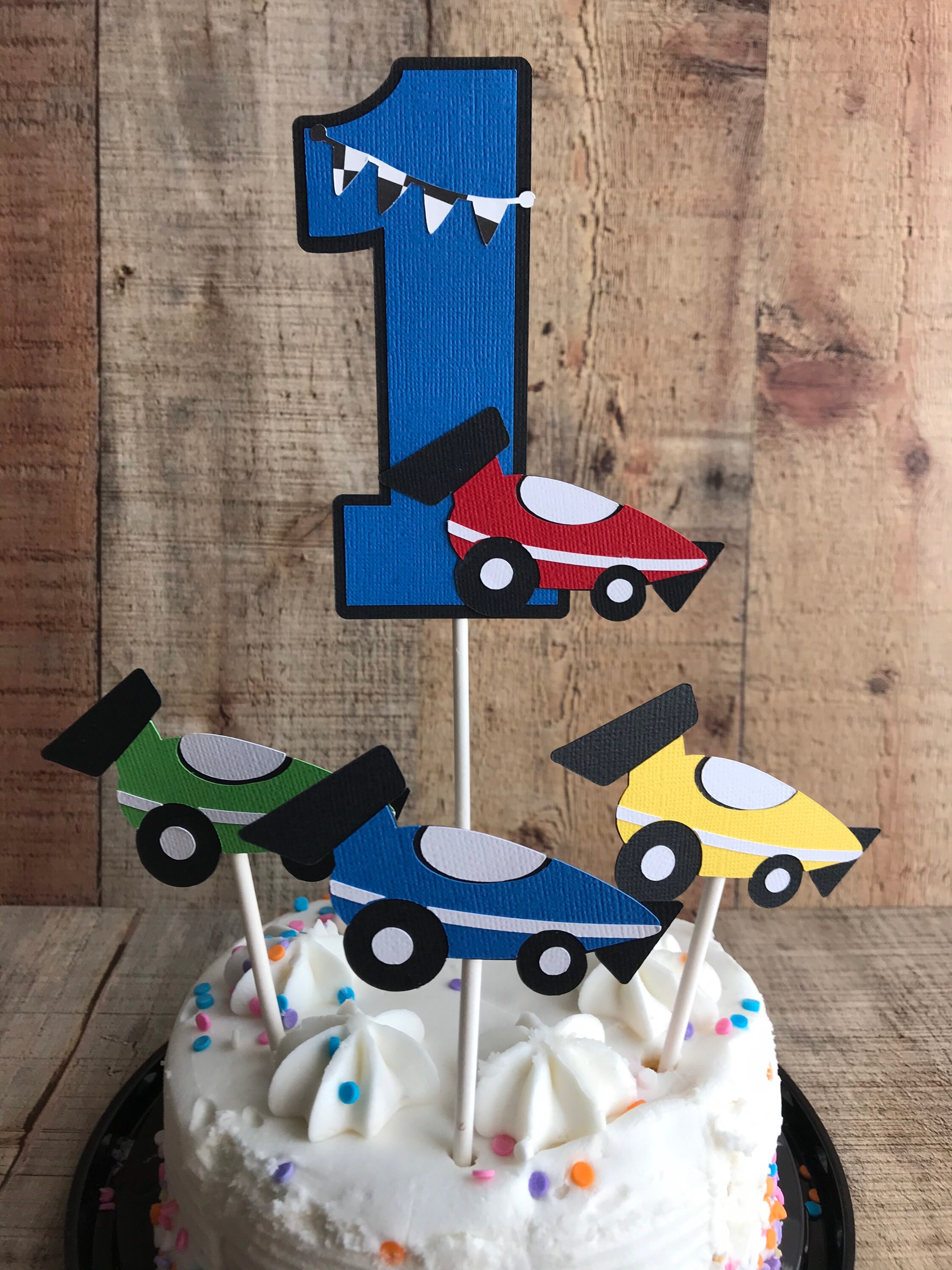 Race Car Cake Topper - Etsy