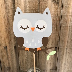 Gray Owl Centerpieces Set of 4 - Etsy