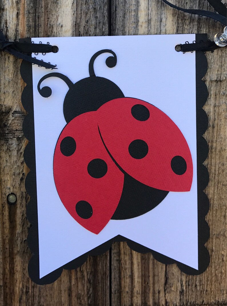 Ladybug Birthday Banner - Etsy