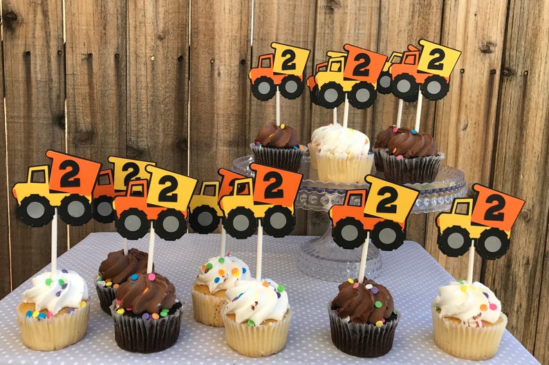Construction Cupcake Toppers - Etsy