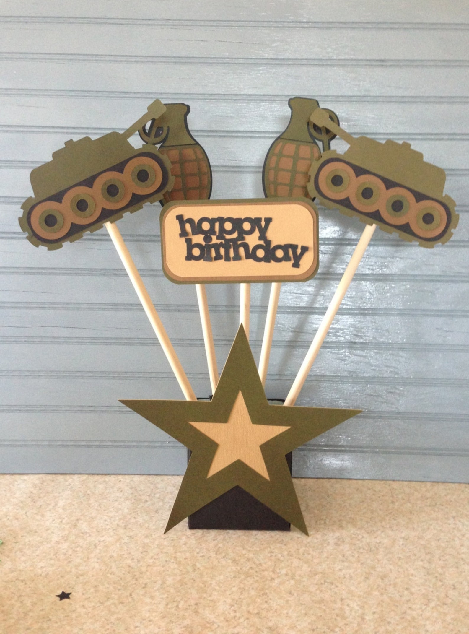 Army Birthday Centerpiece - Etsy