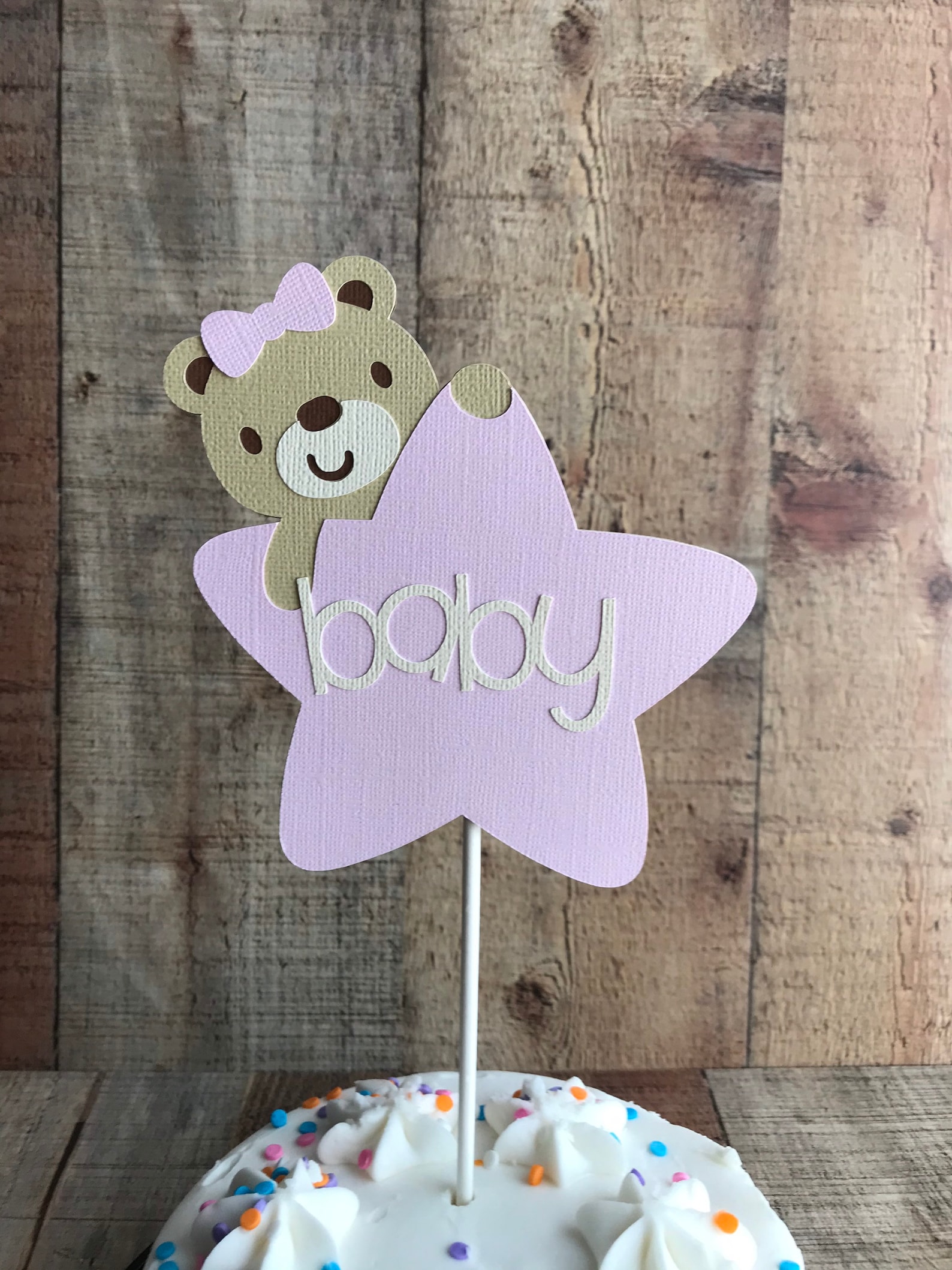 Teddy Bear Baby Cake Topper | Etsy