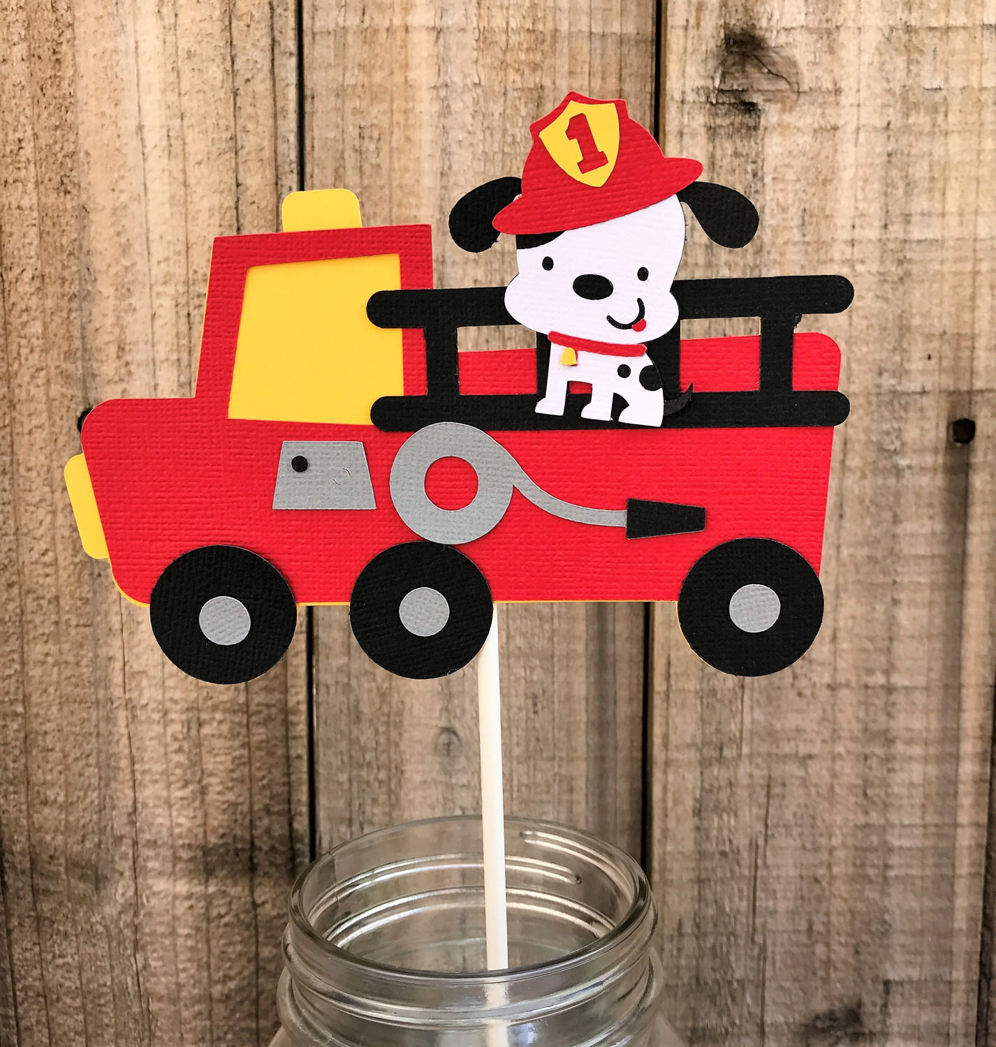 Fire Truck Cake Topper - Etsy