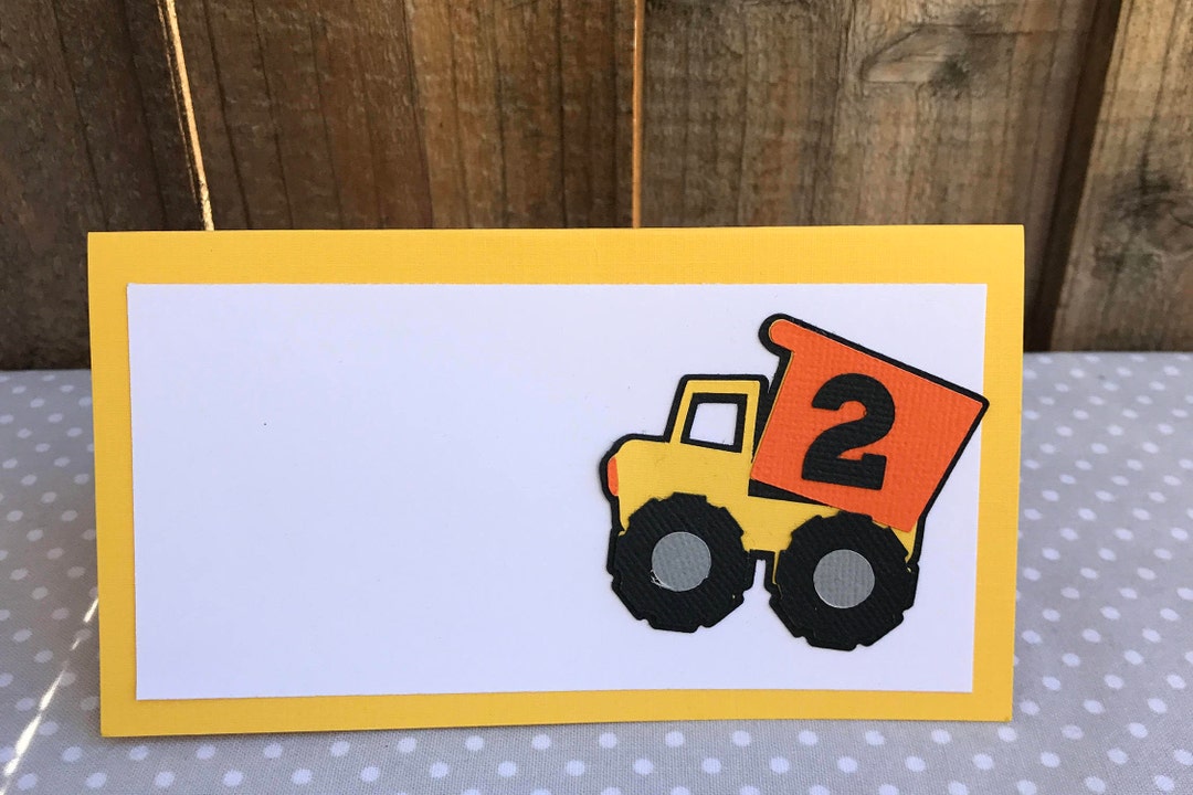 Construction Food Cards - Etsy