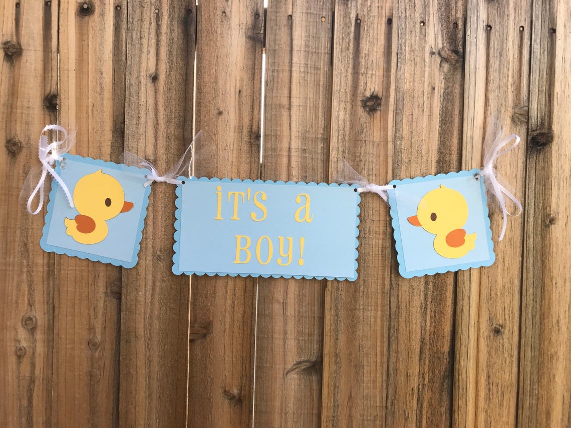 Rubber Ducky Baby Shower Banner - Etsy