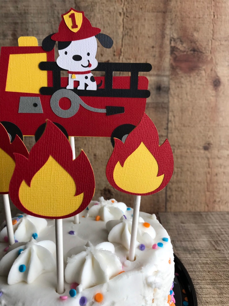 Fire Truck Cake Topper - Etsy