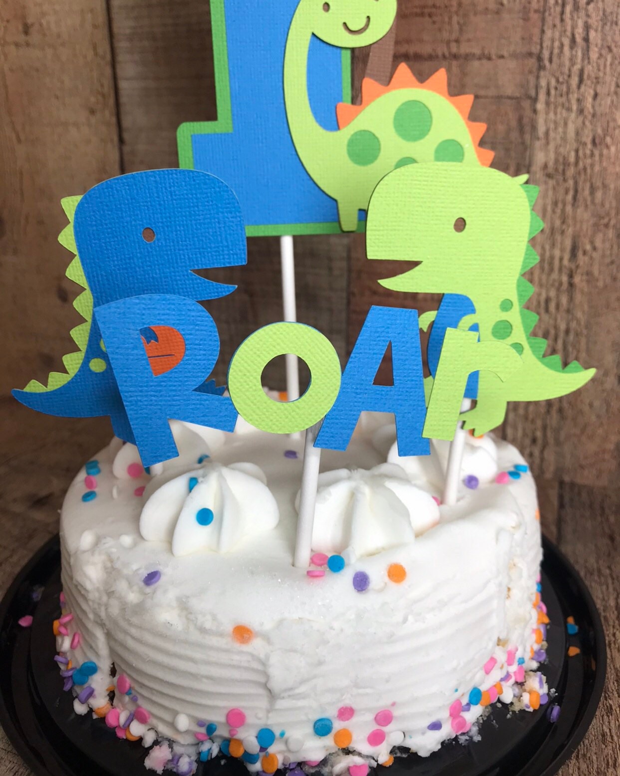 Dinosaur Cake Topper | Etsy