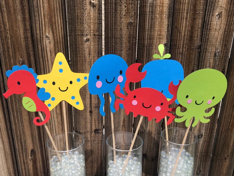 Under the Sea Centerpieces Bright Pieces - Etsy