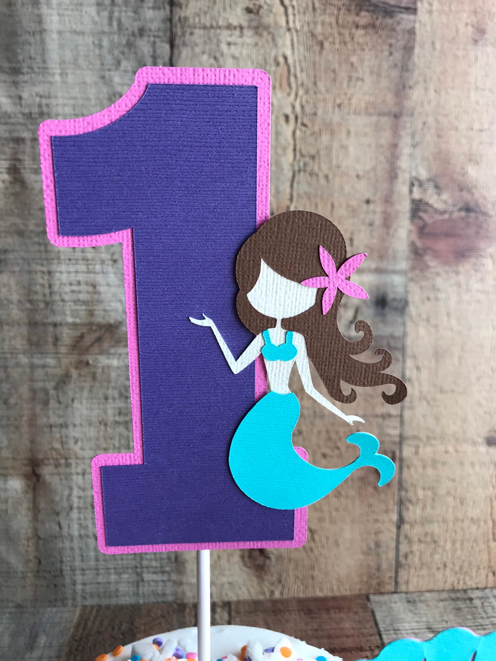 Mermaid Cake Topper - Etsy