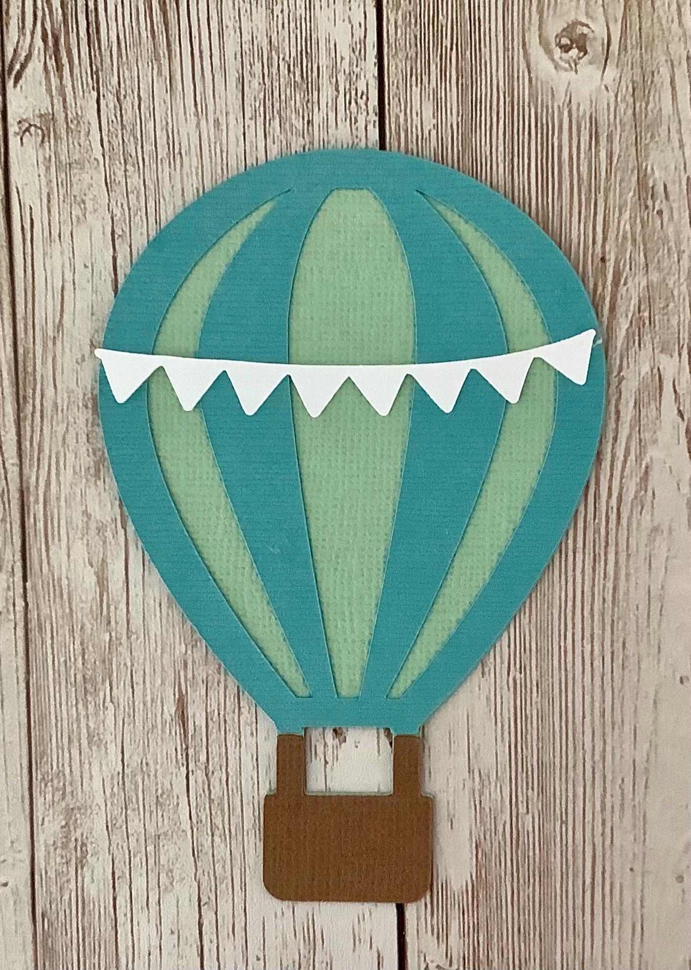 Hot Air Balloon Paper Die Cuts- Choose Your Colors - Etsy