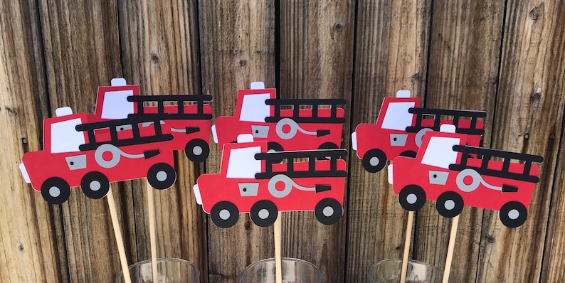 Fire Truck Centerpieces - Etsy