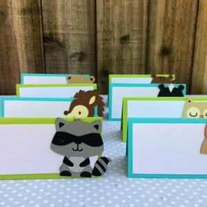 Woodland Animals Table Cards - Etsy