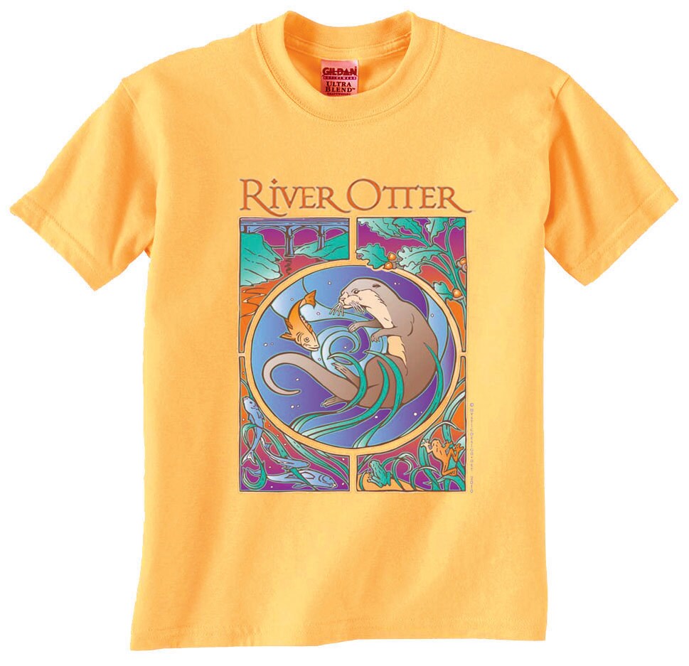 River Otter Tshirt | Etsy