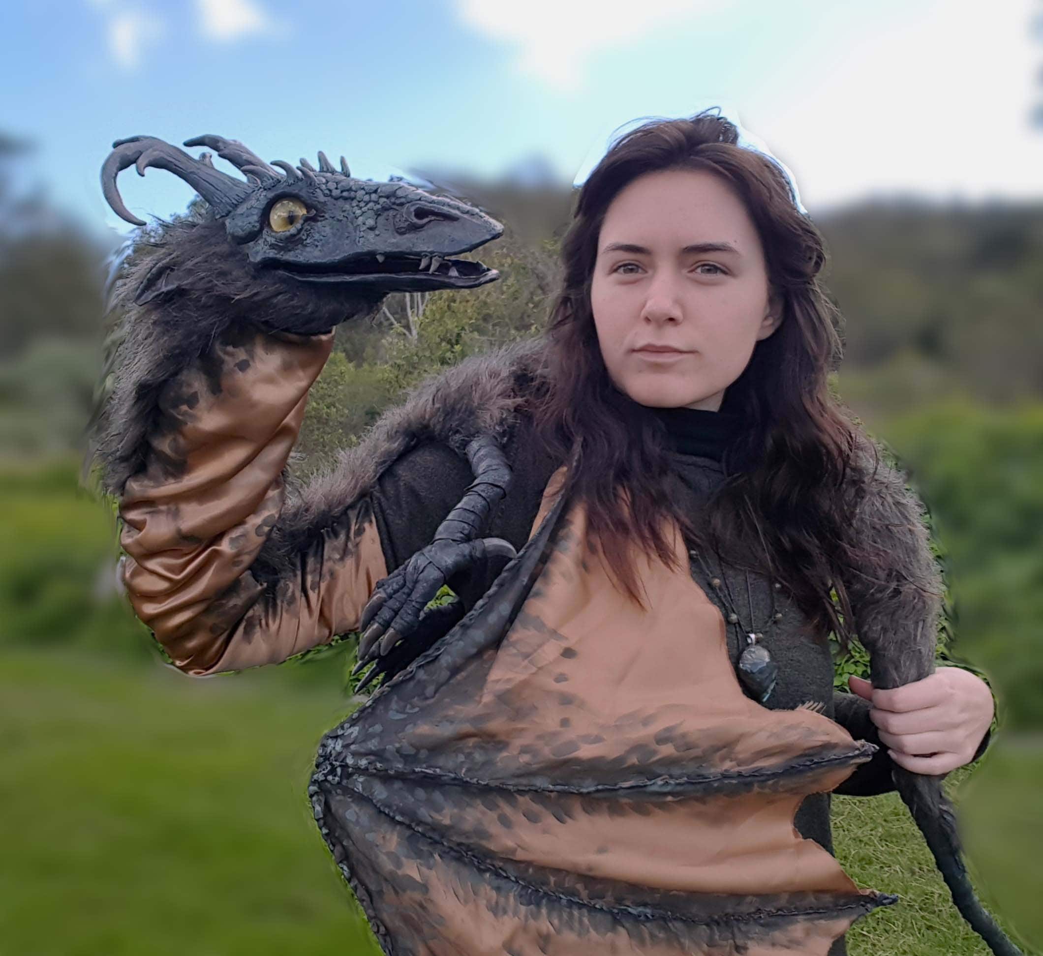 No Robotics Blinking Original Dragon Puppet! Wood Splitter, 60% OFF