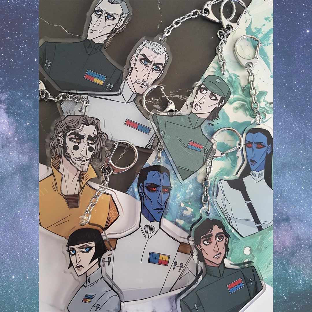 Fanart Thrawn Novel Charms SW Fanart Acrylic Keychain Charms - Etsy