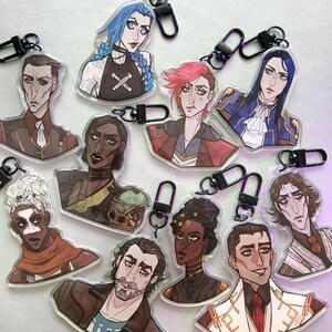 Arcane Charms | Arcane Fanart | Acrylic Epoxy Keychain Charms - Etsy