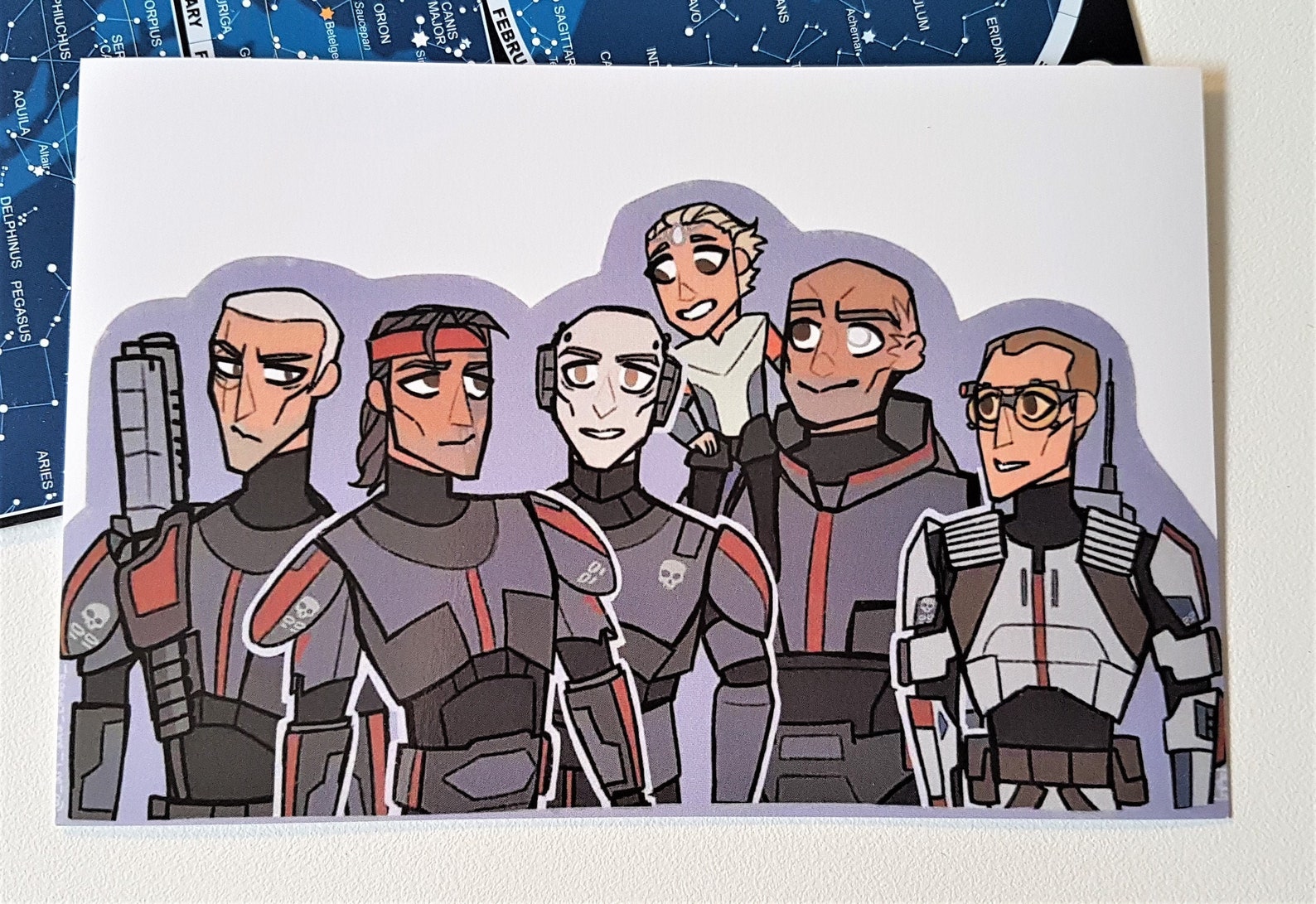 The Bad Batch Fanart Print Star Wars Fanart Postcard print | Etsy