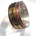 Rotating - Spinner - Ring With Secret Code and Custom Text. Silver Ring ...