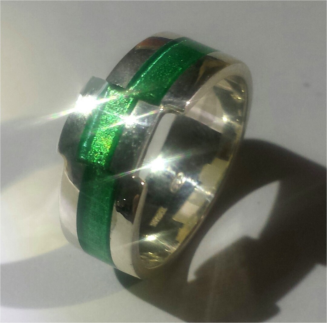 Divorce Ring: Silver 925 Ring With Transparent Enamel With Personalized ...