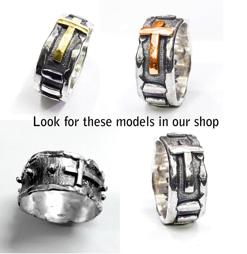 Rosary Ring Handmade Sterling Silver Forged and Soldered. - Etsy