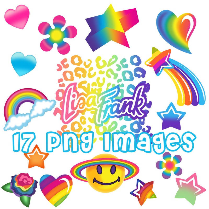 Lisa Frank Leopard Heart - Etsy