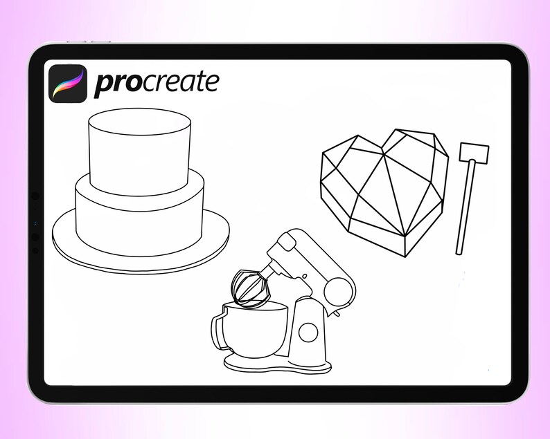 Procreate Business Logo Brush Stamps/items for Logo/cartoon - Etsy