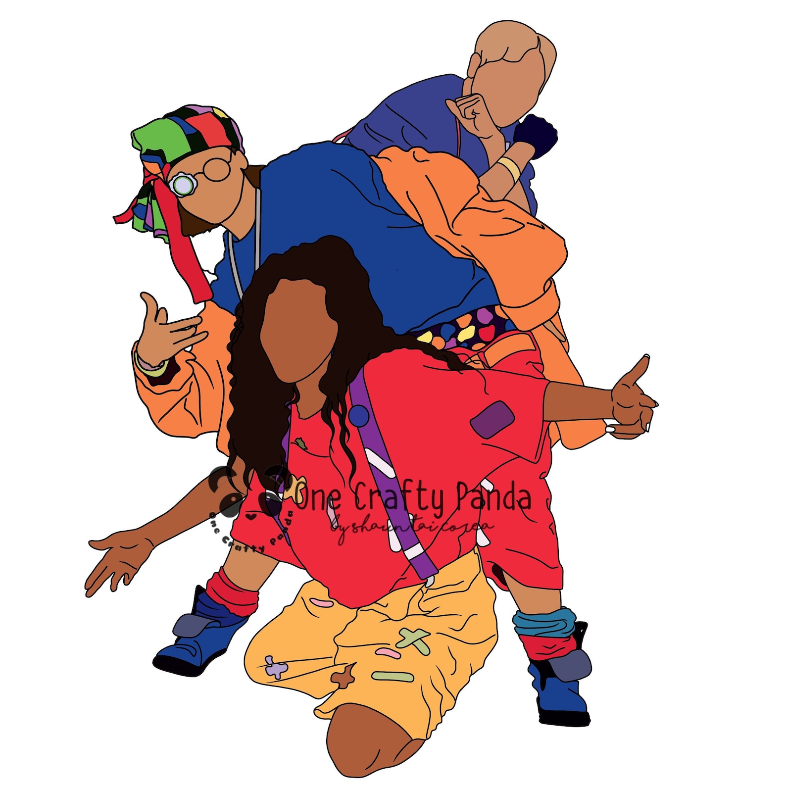 TLC 90s Nostalgia Minimalist Portrait PNG for Sublimation Waterslide ...