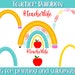 Teacher Rainbow PNG Clipart Bundle Pencil Paperclip Apple Rainbow ...