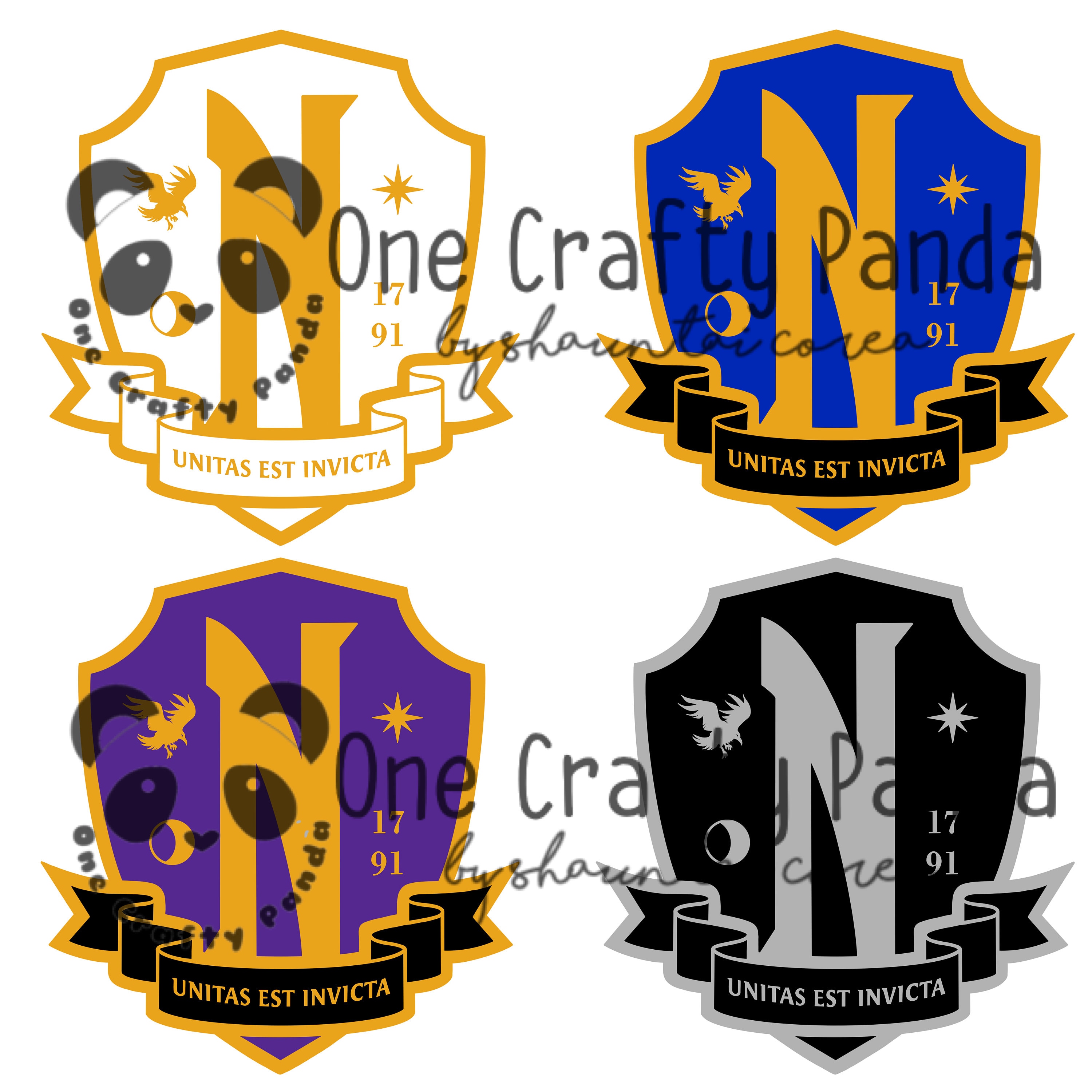 Four Nevermore Academy Logo Emblem INSPIRED Pngs Wednesday - Etsy